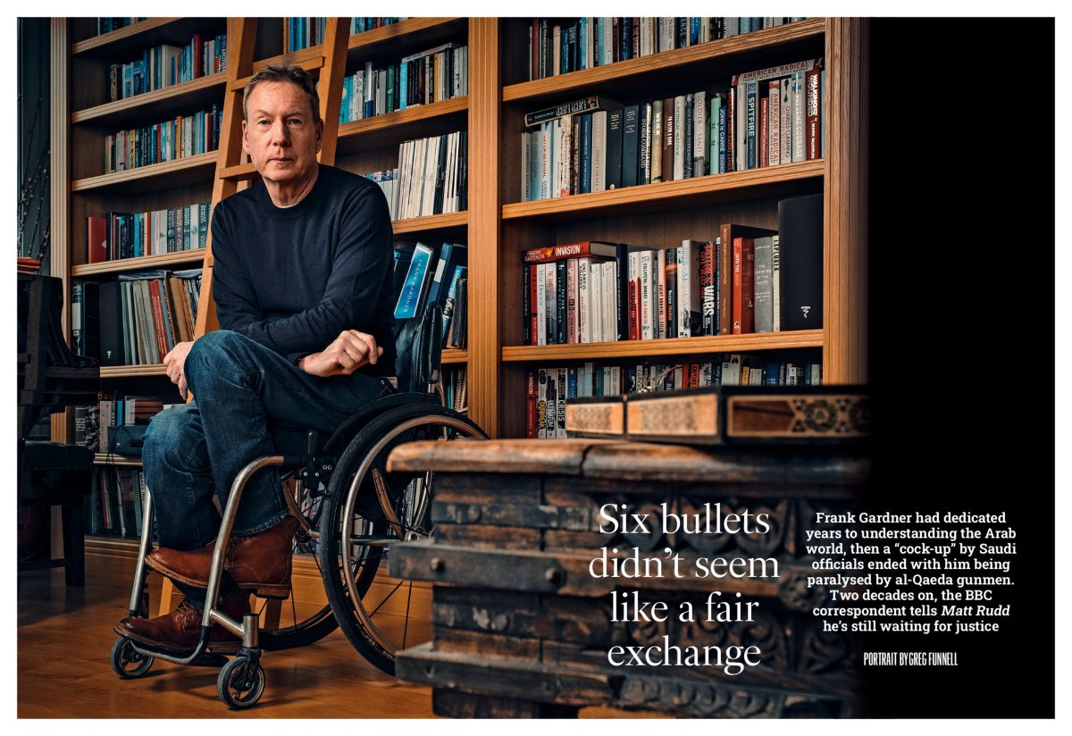 Portrait Commission: Frank Gardner for the Sunday Times Magazine - Greg ...